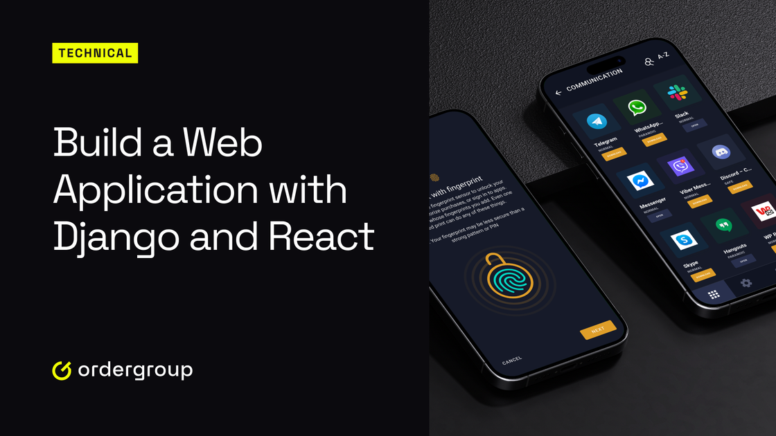 Build a Web Application with Django and React | Order Group