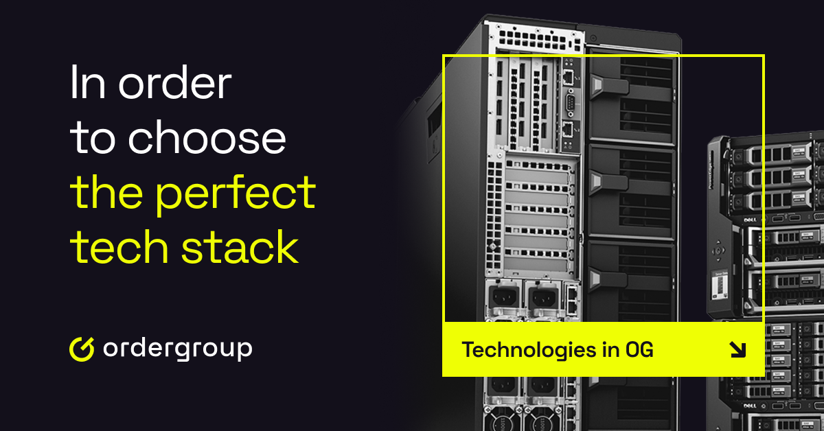 Software Technology: Python | Java | React Native | Order Group